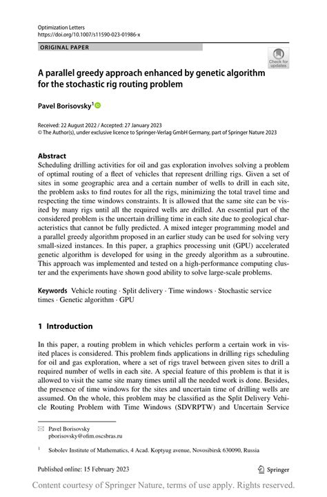 A Parallel Greedy Approach Enhanced By Genetic Algorithm For The
