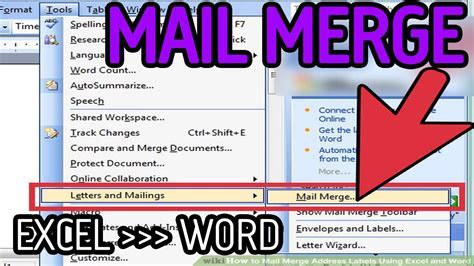 Ways Mail Merge Excel