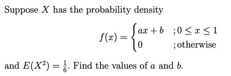 Solved Suppose X Has The Probability Chegg Com