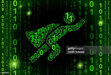 Green Binary Code Background