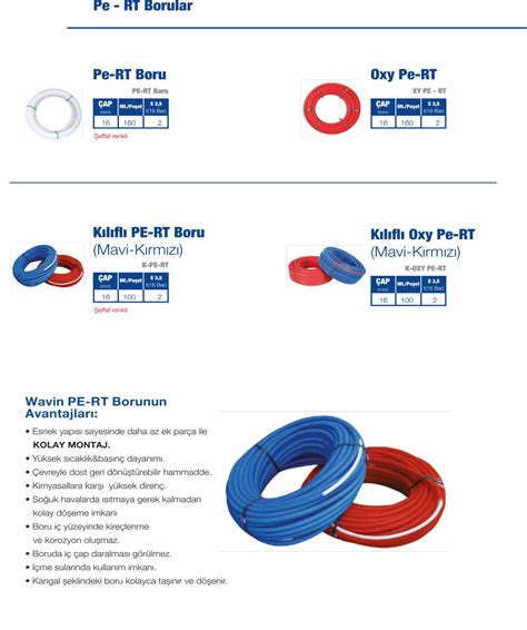 Pex 0xy Pex Pe Rt Oxy Pe Rt Boru Ve Ek Parçaları Akyol Boru