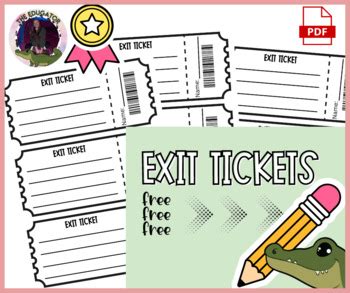 Exit Ticket Blanks By Mia Mama Teacher TPT