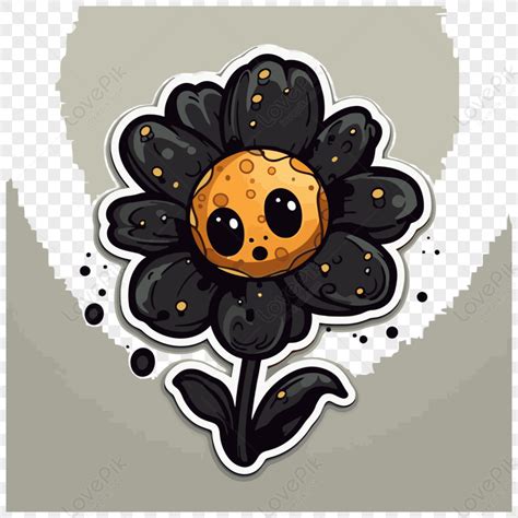 눈알 클립 아트와 만화 꽃 스티커 벡터상표 Png 일러스트 무료 다운로드 Lovepik