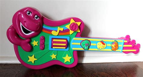 Barney Purple Dinosaur Musical Guitar ~ 2007 Lyons Jakks ~ Works