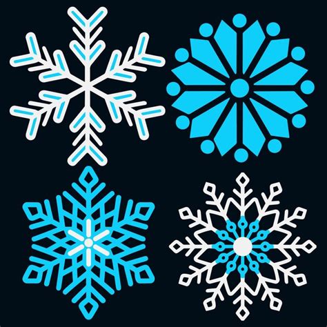 Premium Vector Snowflake Free Vector Premium Vector Snowflake Free Vector