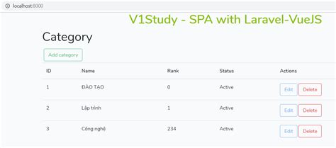 Vuejs H Ng D N L M Website Spa V I Vuejs Axios Laravel V Study