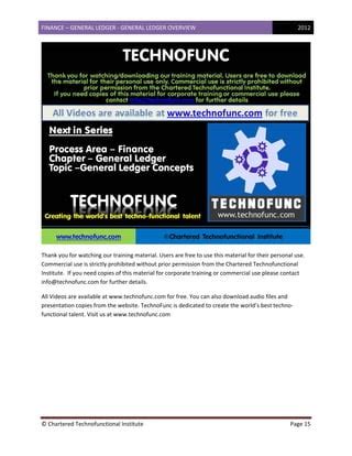 Finance General Ledger Overview PDF