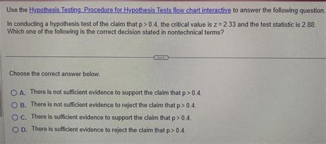 Answered Use The Hypothesis Testing Procedure For Hypothesis Tests
