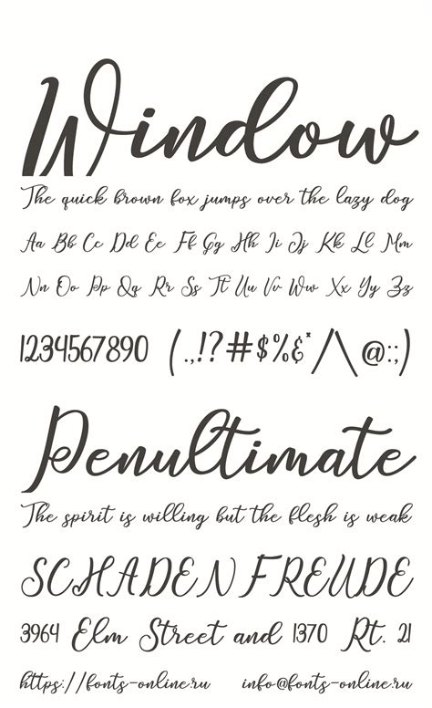 Window Font