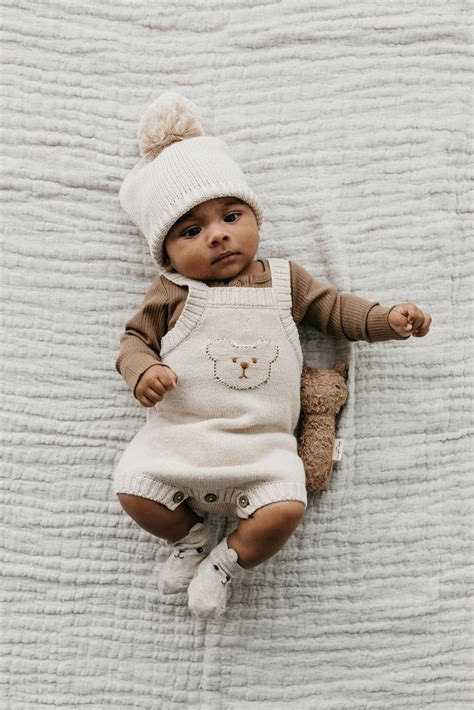 Organic Cotton Fine Rib Long Sleeve Bodysuit Pecan Jamie Kay