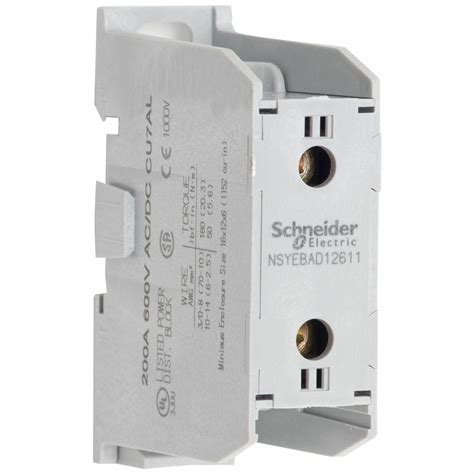 Square D 1 Poles Din Rail Power Distribution Block 796a60