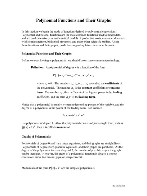 math1414 polynomial functions pdf polynomial zero of a function