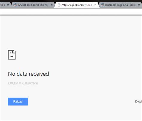 Website Returning No Data Received What Is Blocking It R Techsupport