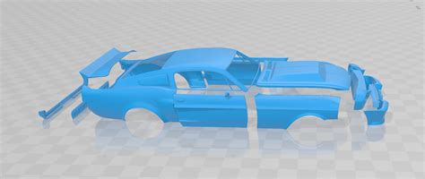 🚙 Ford Mustang Shelby Gt500 Eleanor 1967 Body Car Stl Model・ 3d File