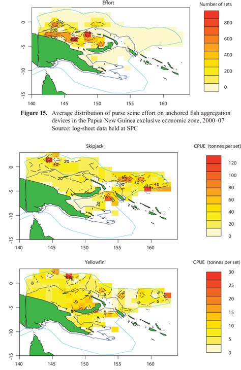 distribution of purse seine catch per unit effort cpue on anchored