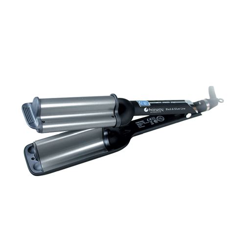 Плойка-волна Black&Silver Line 16-20-16 80W HAIRWAY Щипцы для волос ...