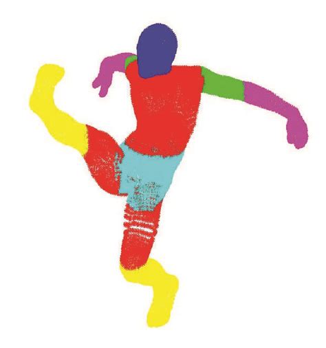 Segmentation Results Of The Human Body Model Under Different Postures Download Scientific