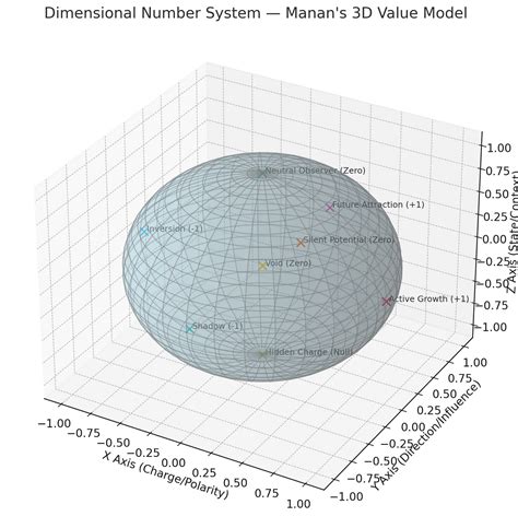 Dimensional Number Theory Redefining Zero Null And Polarity In A 3d