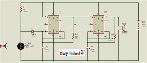 Fridge Door Alarm Crazy Proteus
