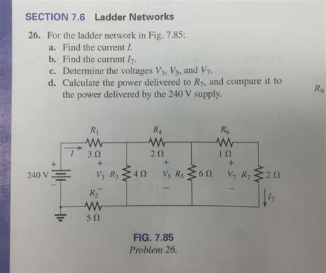 Solved For The Ladder Network In Fig 7 85 Find The