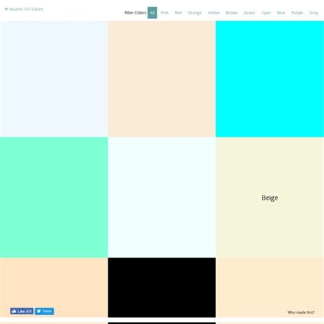 CSS Color Names Pearltrees