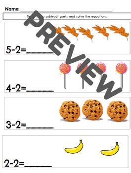 Subtraction Solve Equations Using Pictures By Emily Marotta TPT