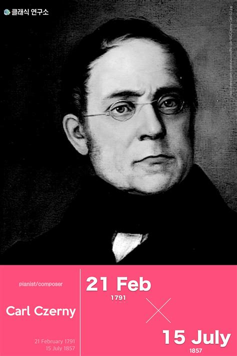 클래식 연구소 Csi 오늘의 음악가 26 체르니 어릴 적 피아노를 한번이라도 배워 본 사람이라면 누구나 아는 대표적인 피아노 교본 이름입니다 체르니는 베토벤의