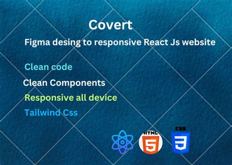 Convert Figma Desing To React Js Responsive Website With Tailwind Css