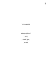 Anomaly Detection Docx Anomaly Detection Institutions Affiliation