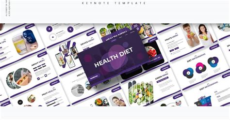 Здоровая диета — Шаблон Keynote Шаблоны презентаций Включая яркий и чистый Envato Elements