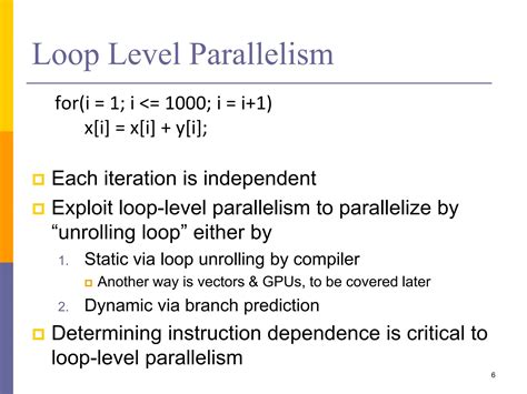 Instruction Level Parallelism Compiler Techniques Pptx