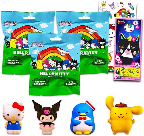 Hello Kitty Squishy Figures Blind Bags Set 3 Pack Hello