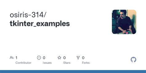 Github Osiris 314tkinterexamples