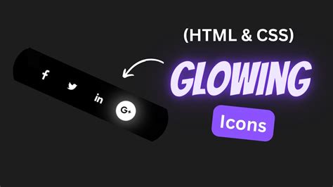 Glowing Social Media Icons Using Html And Css B Coder Youtube