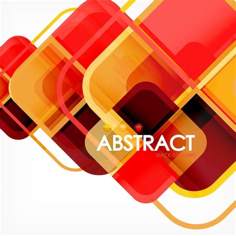 Premium Vector Abstract Background Square Shapes Geometric Composition