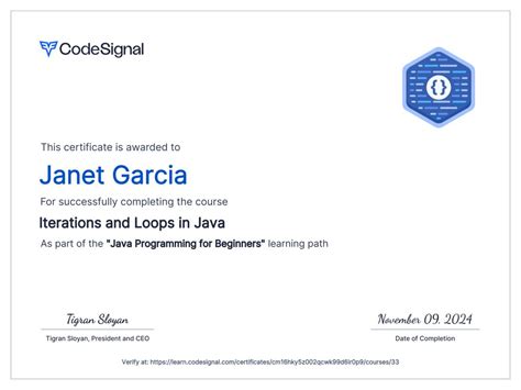 Janet Garcia On Linkedin Course Certificate For Iterations And Loops