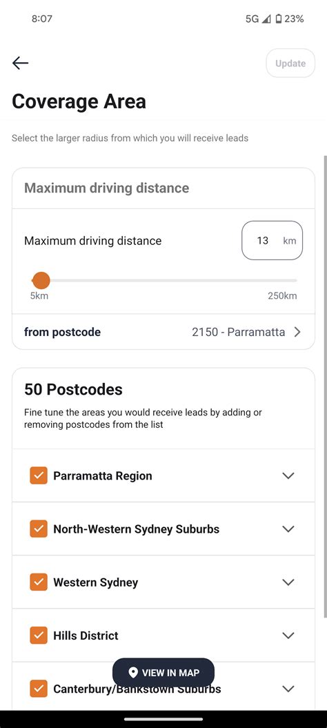Viewing Coverage Area On A Map Viewing Coverage Area On A Map