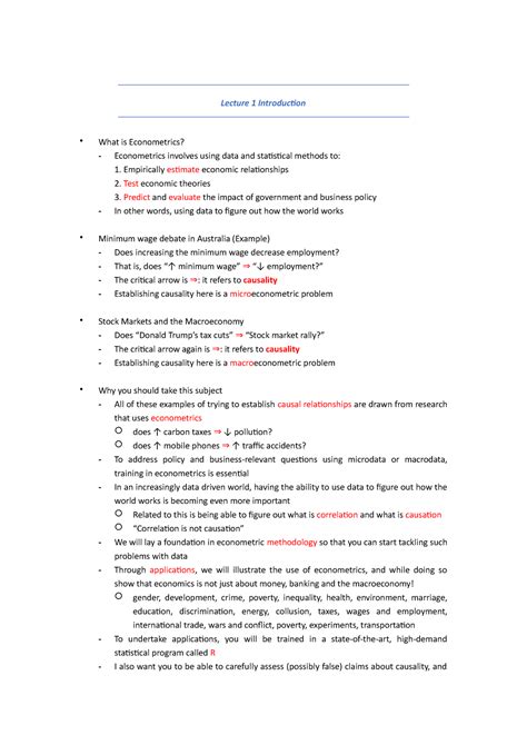 Lec1 Introduction Good Note For U To Use Lecture 1 Introduction