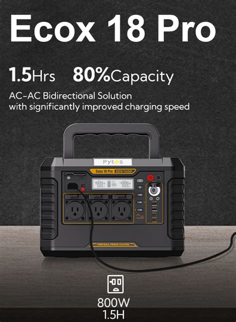Pytes Ecox 18 Pro 1800w Power Station 1466wh Cdn Solar