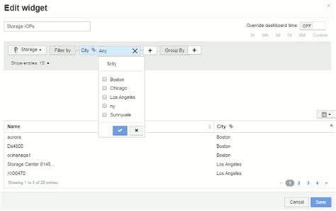 Dashboard Variables