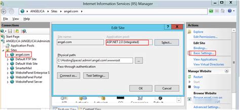 how to enable dedicated application pool and write permission for