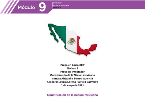 Proyecto Integrador Módulo 9 Construcción De La Nación Mexicana