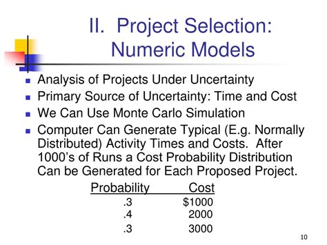 Ppt Project Selection Powerpoint Presentation Free Download Id3008876