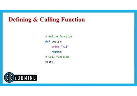 Python Function Ppt
