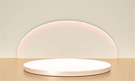 복사 공간 3d 렌더링 추상적 배경 디자인과 미니멀리즘 스타일로 프리젠 테이션을 조롱베이지 색상 연단 장면 0명에 대한 스톡 사진 및 기타 이미지 Istock