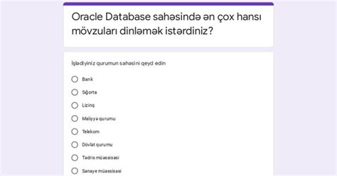 Taleh Ferzeliyev On Linkedin Oracle Database Sahəsində ən çox Hansı