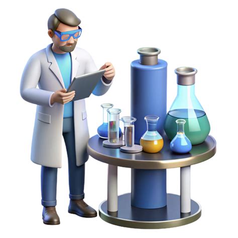 Dramatic Vintage Scientist 3d Render Lab Equipment Illustration 4k