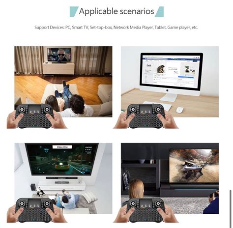 I Mini Wirless Blutooth Touchpad Colour Backlight GHZ Keyboard Sespakistan