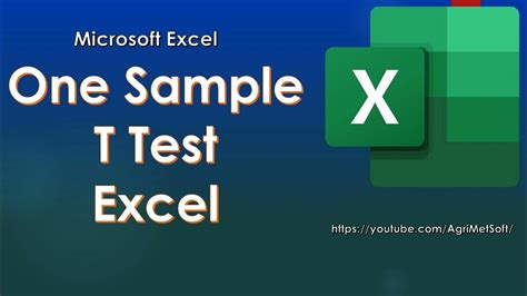 How To Perform A One Sample T Test Excel Youtube