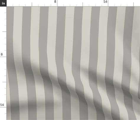 Sleek Gray Stripes Fabric Spoonflower